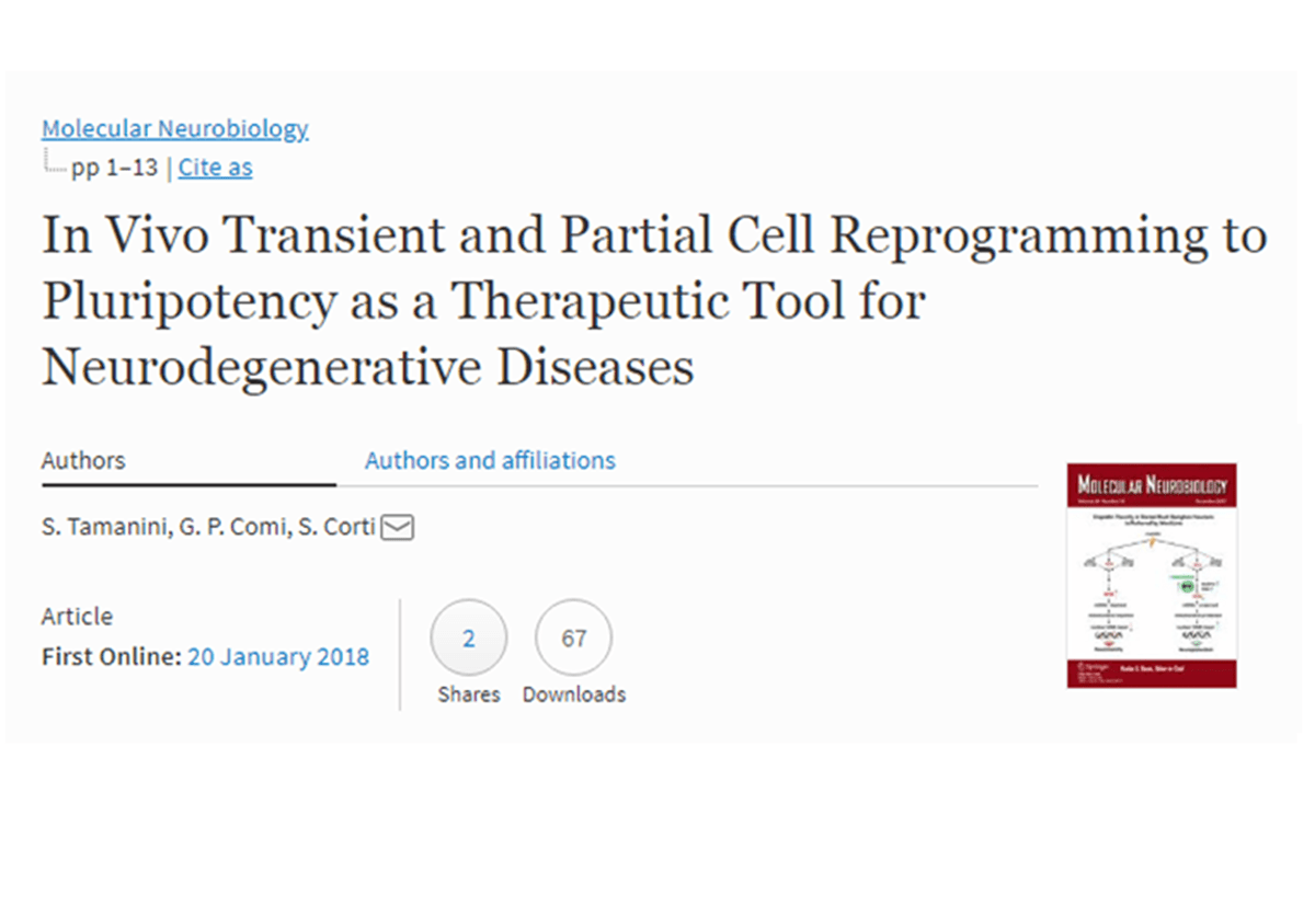 In Vivo Transient and Partial Cell Reprogramming to Pluripotency as a ...